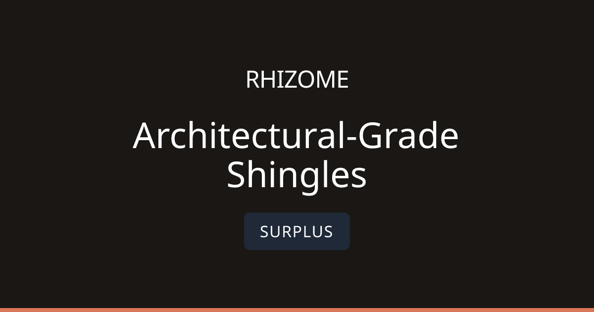 Buy Architectural-Grade Shingles — Surplus Architectural Shingles ...